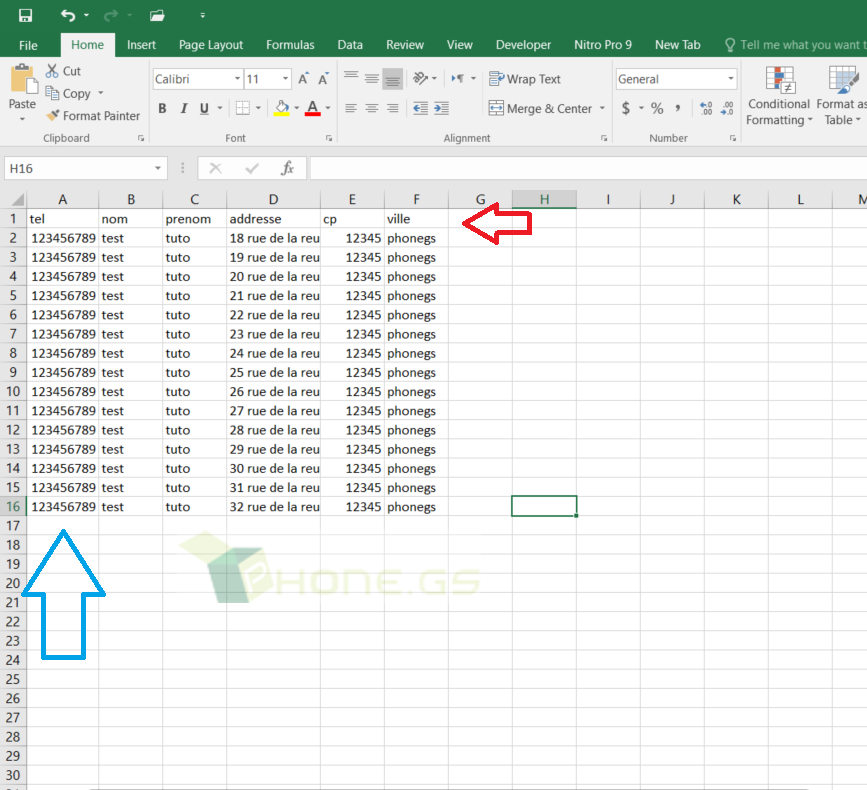 Creer une liste - Phone.GS